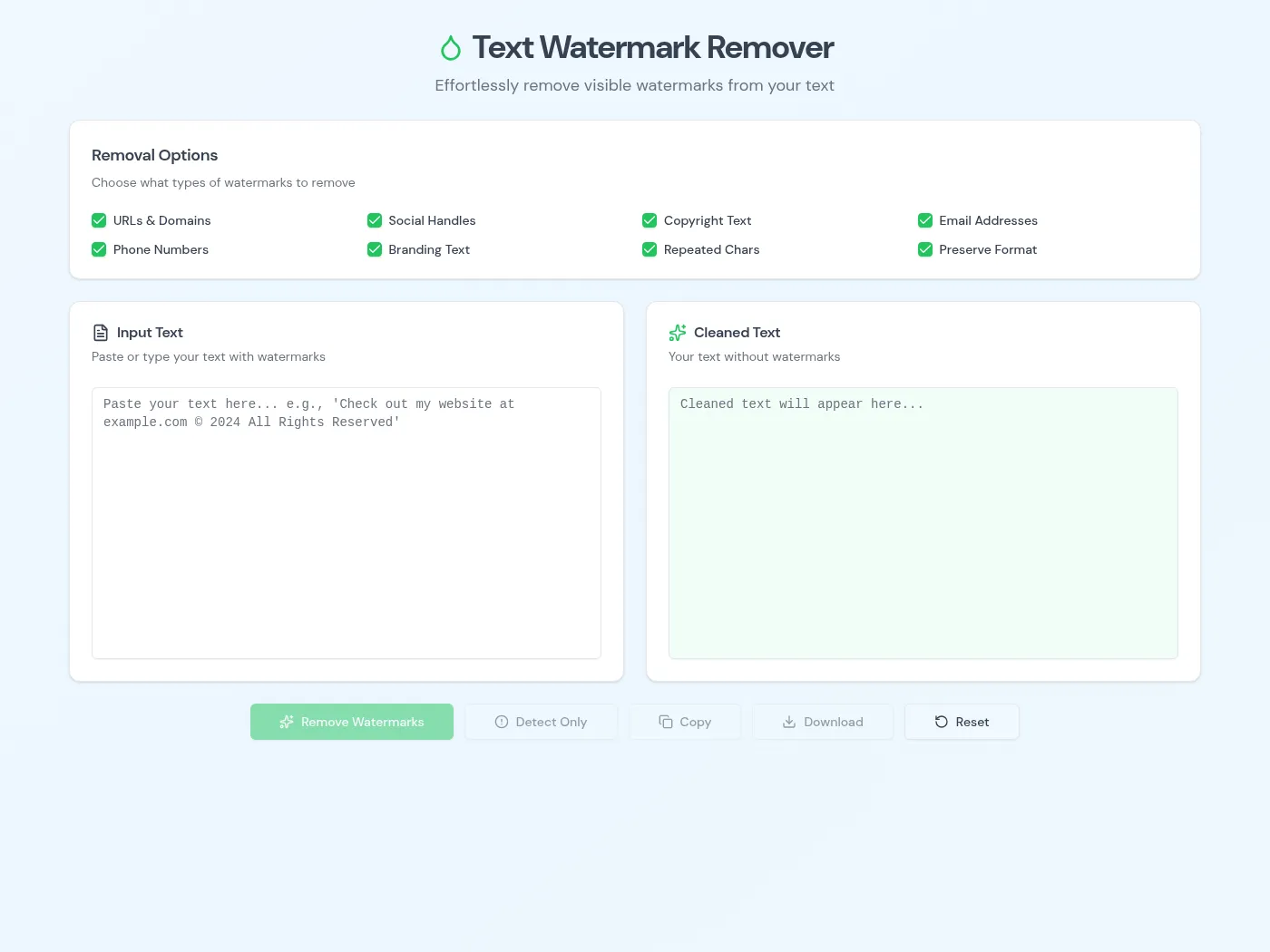 Text Watermark Remover