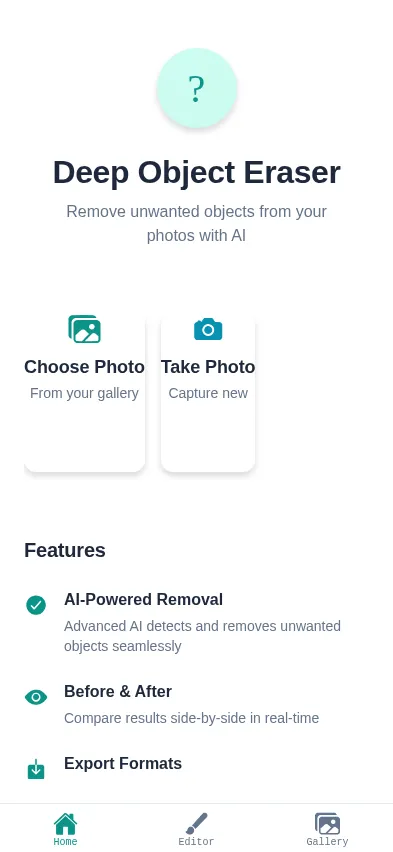 The Deep Object Eraser: AI-Powered Mobile Photo & File Object Removal (Remix)