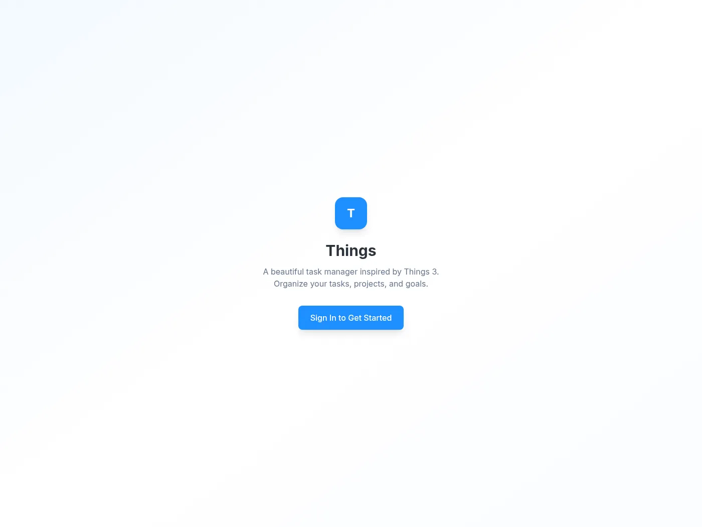 Things 3 Clone - Modern Task Manager Web App