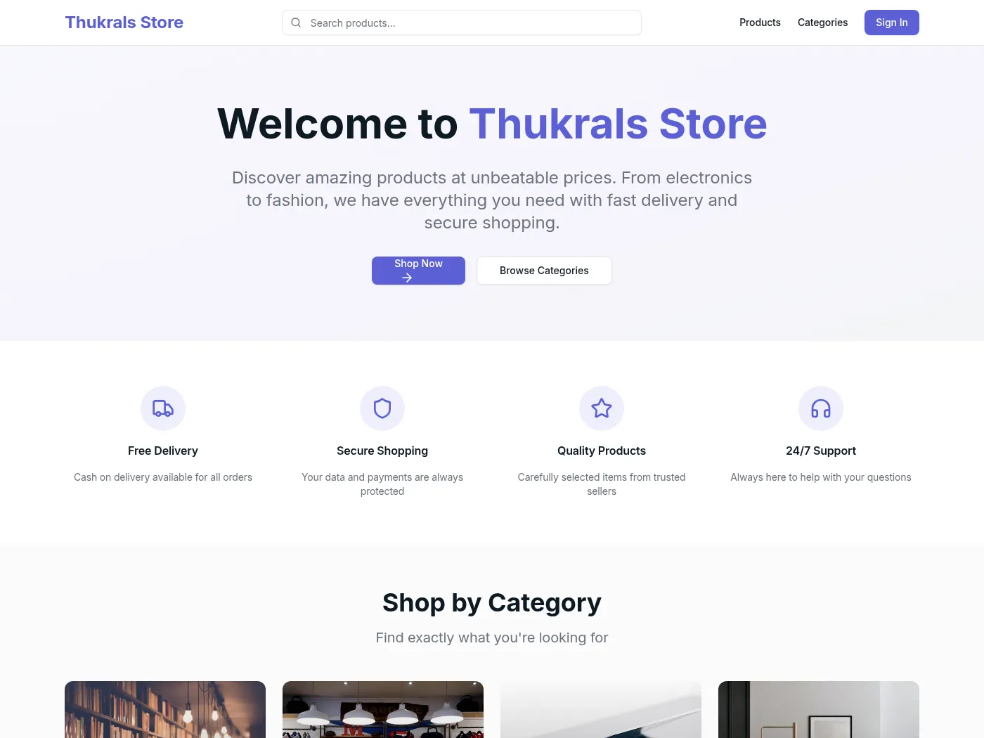 Thukrals Store - Full-Featured E-Commerce Platform