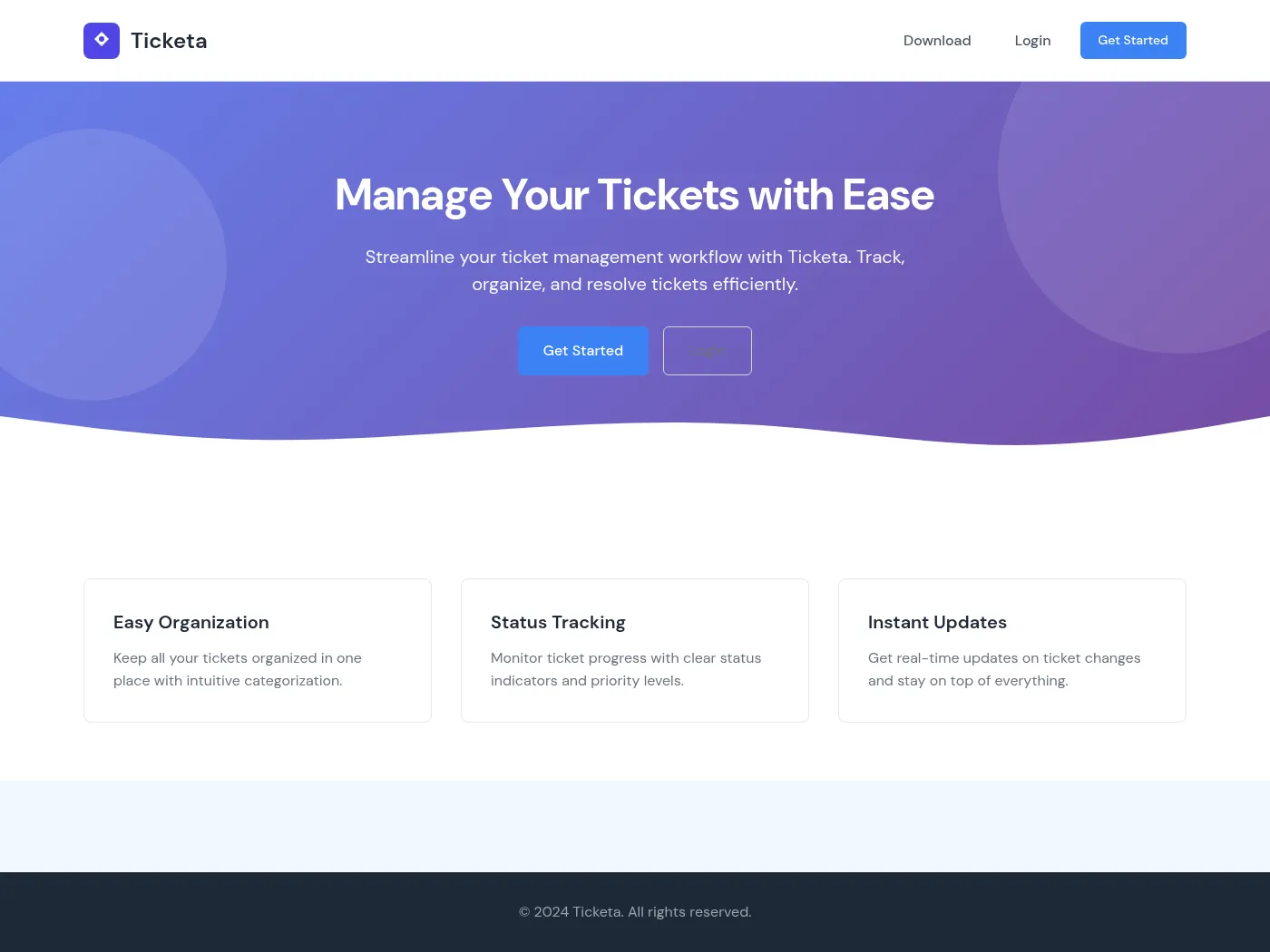 Ticketa — Accessible Ticket Management Web App (React / Vite)