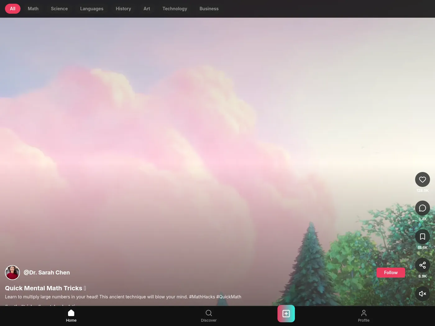 TikTok-Inspired Learning Platform