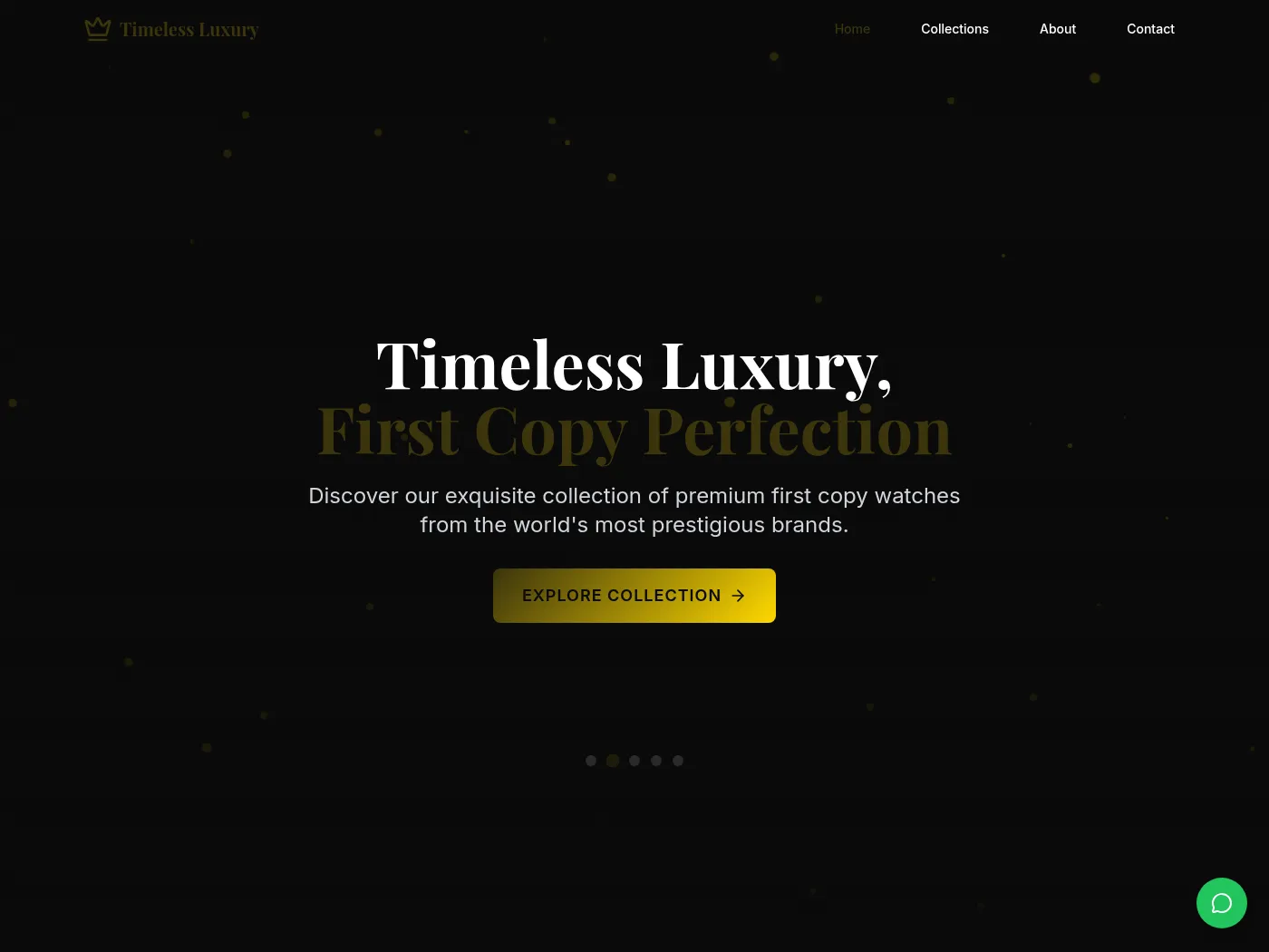 Timeless Luxury 3D E-Commerce for Premium First Copy Watches