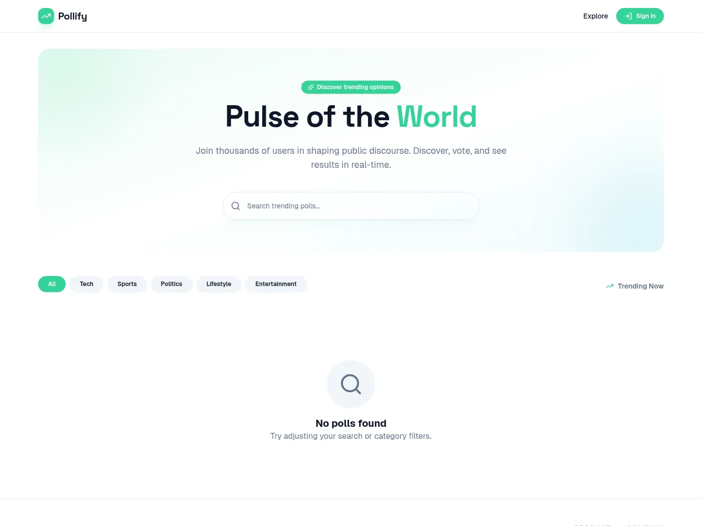 Pollify Web