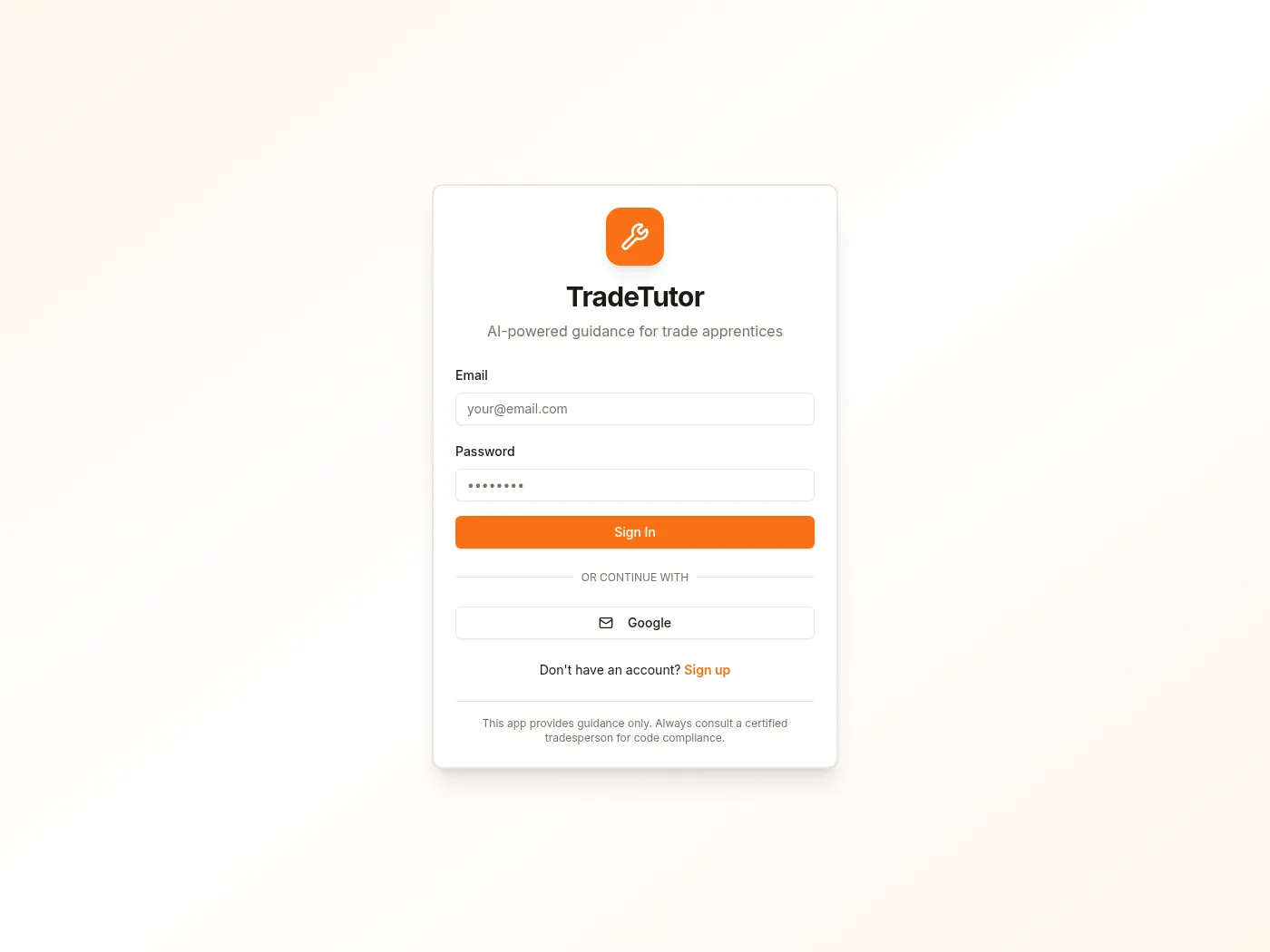 TradeTutor: AI-Powered Guidance App for Trade Apprentices