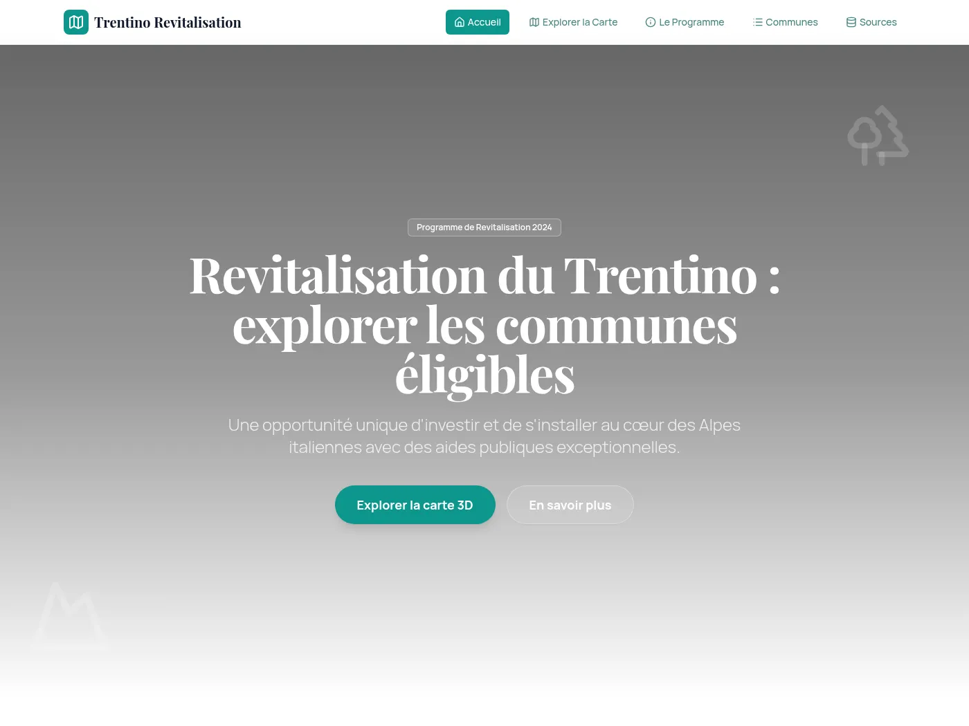 Trentino Revitalisation Explorer