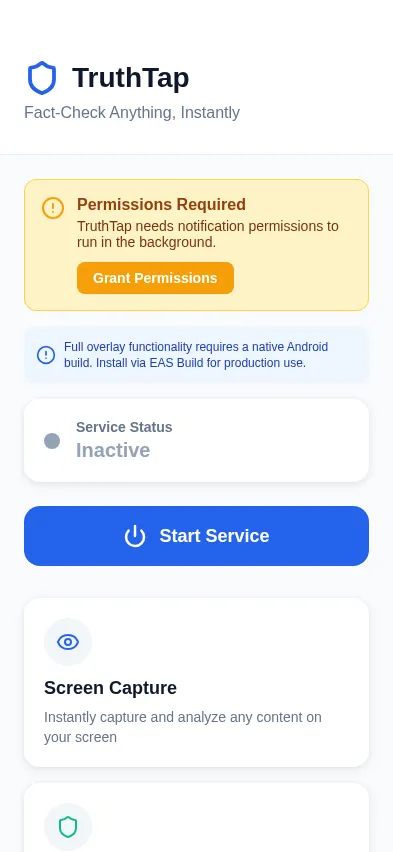 TruthTap: Android Floating Fact-Checking Assistant
