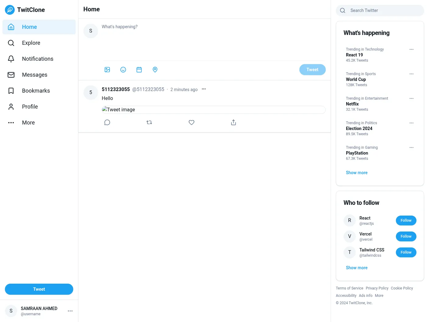 TwitClone: A Twitter-Inspired Social Platform