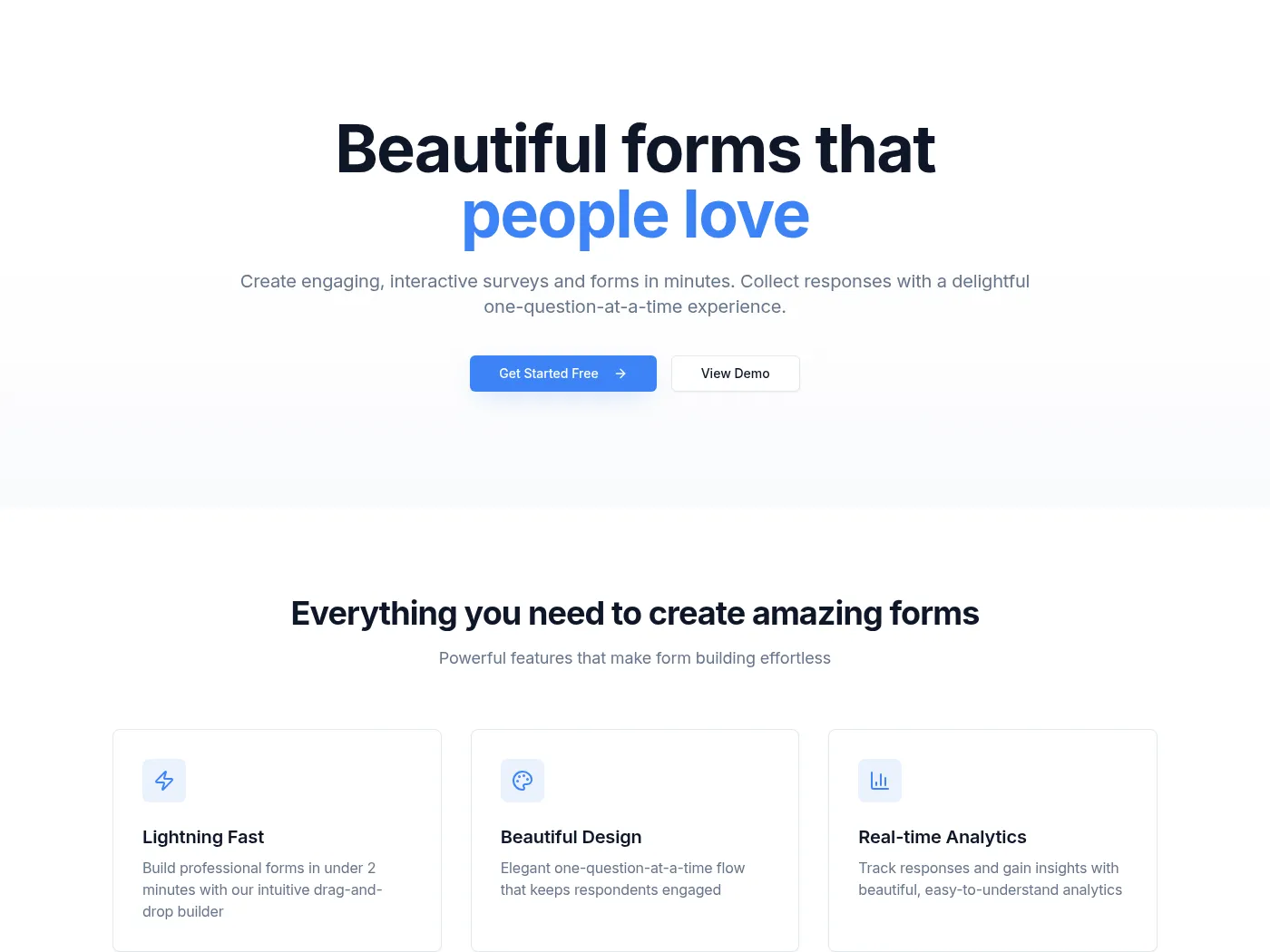 TypeForm Next: Modern Form Builder Platform