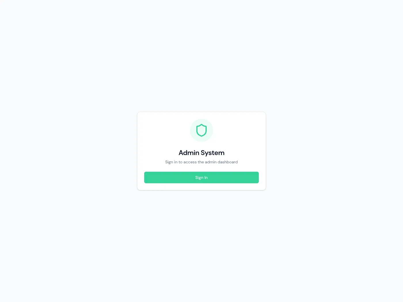 Universal Admin System Prototype for Web & Mobile