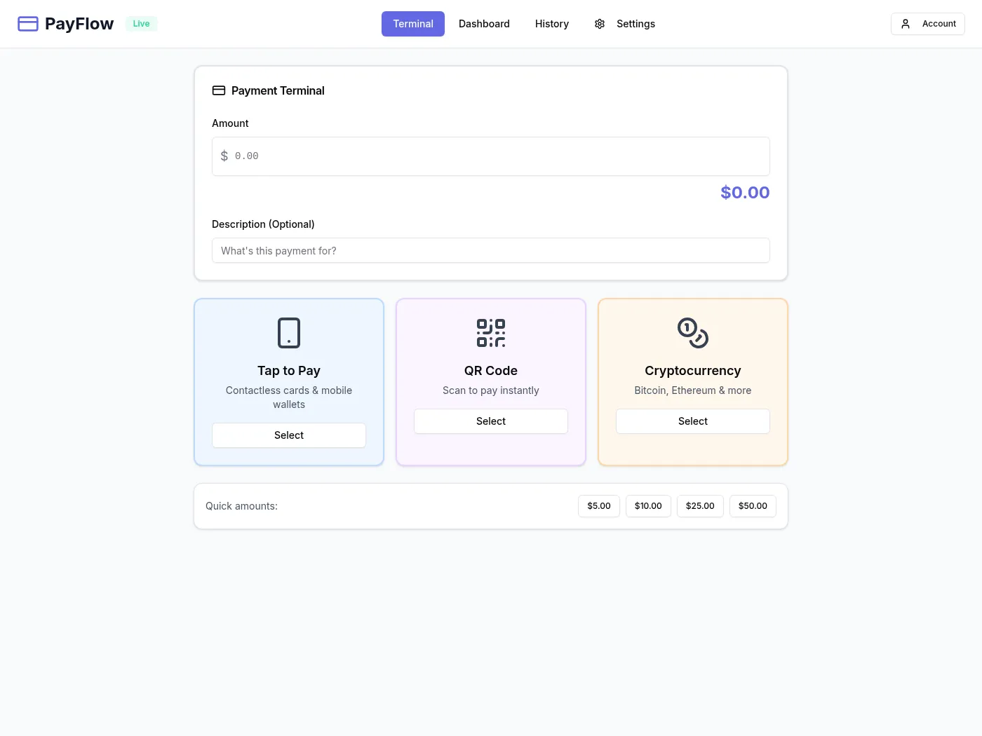 Universal Payment Processing App