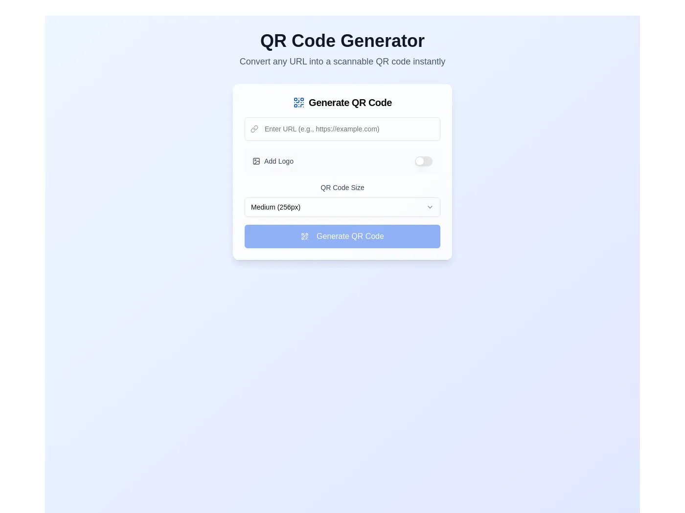 URL QR Code Generator
