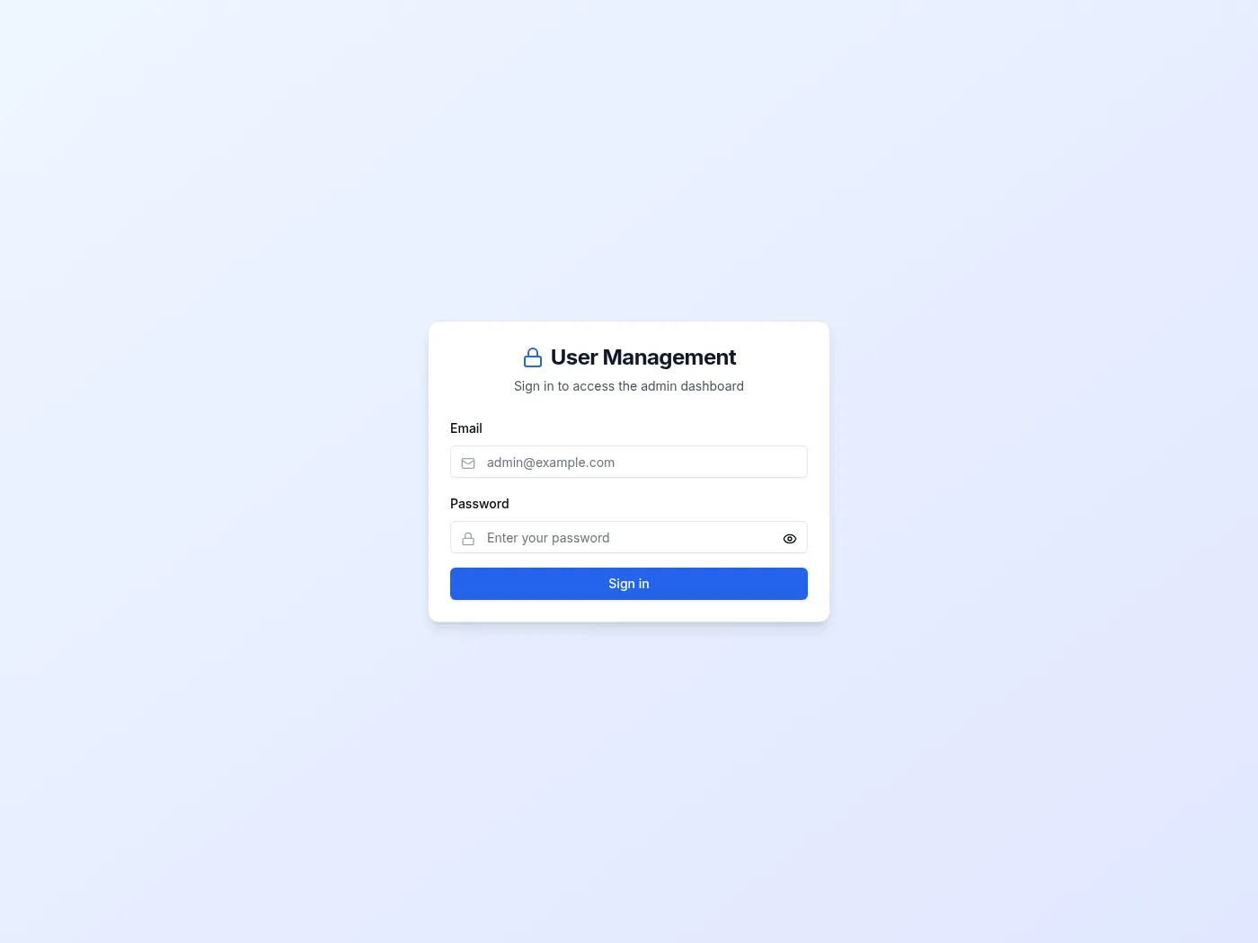 Secure User Management System with Database Integration