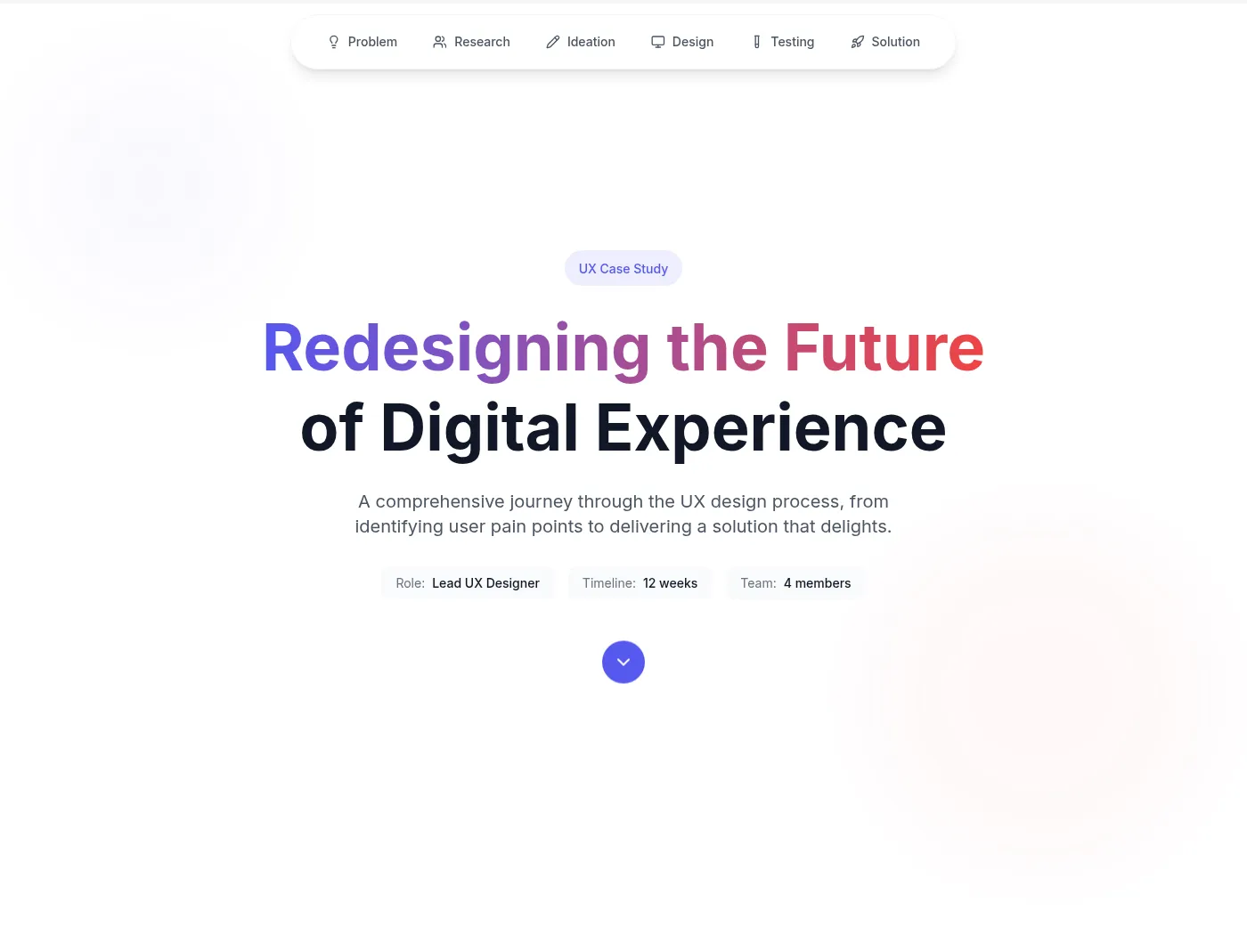 Playful Interactive UX Case Study Template