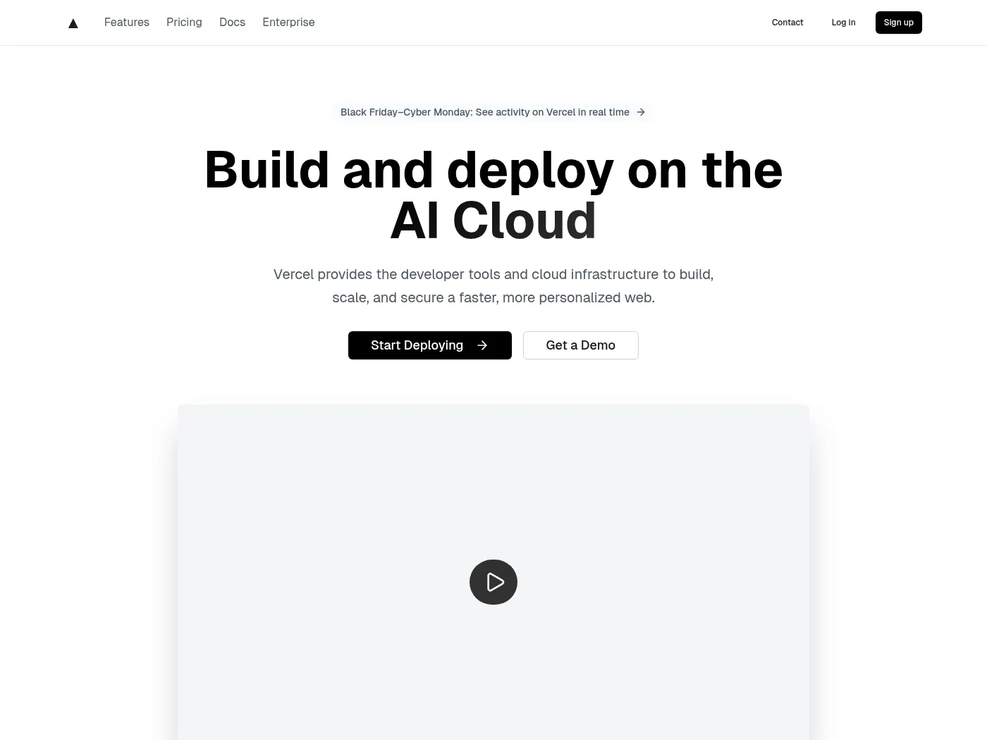 Vercel.com Web Hosting Platform Clone