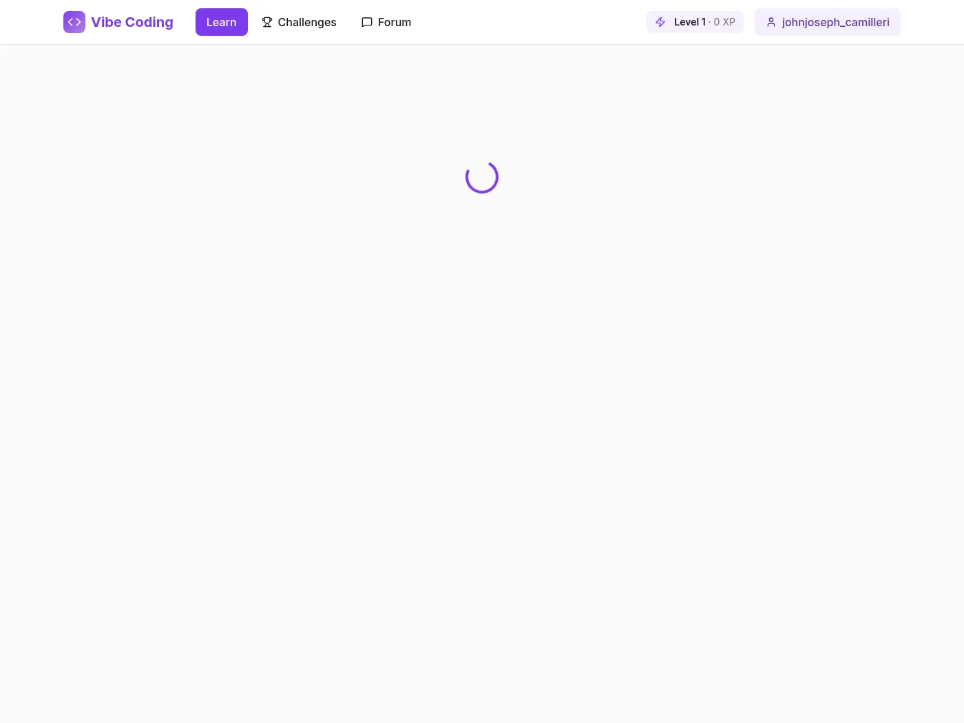 Vibe Coding Interactive Learning Platform