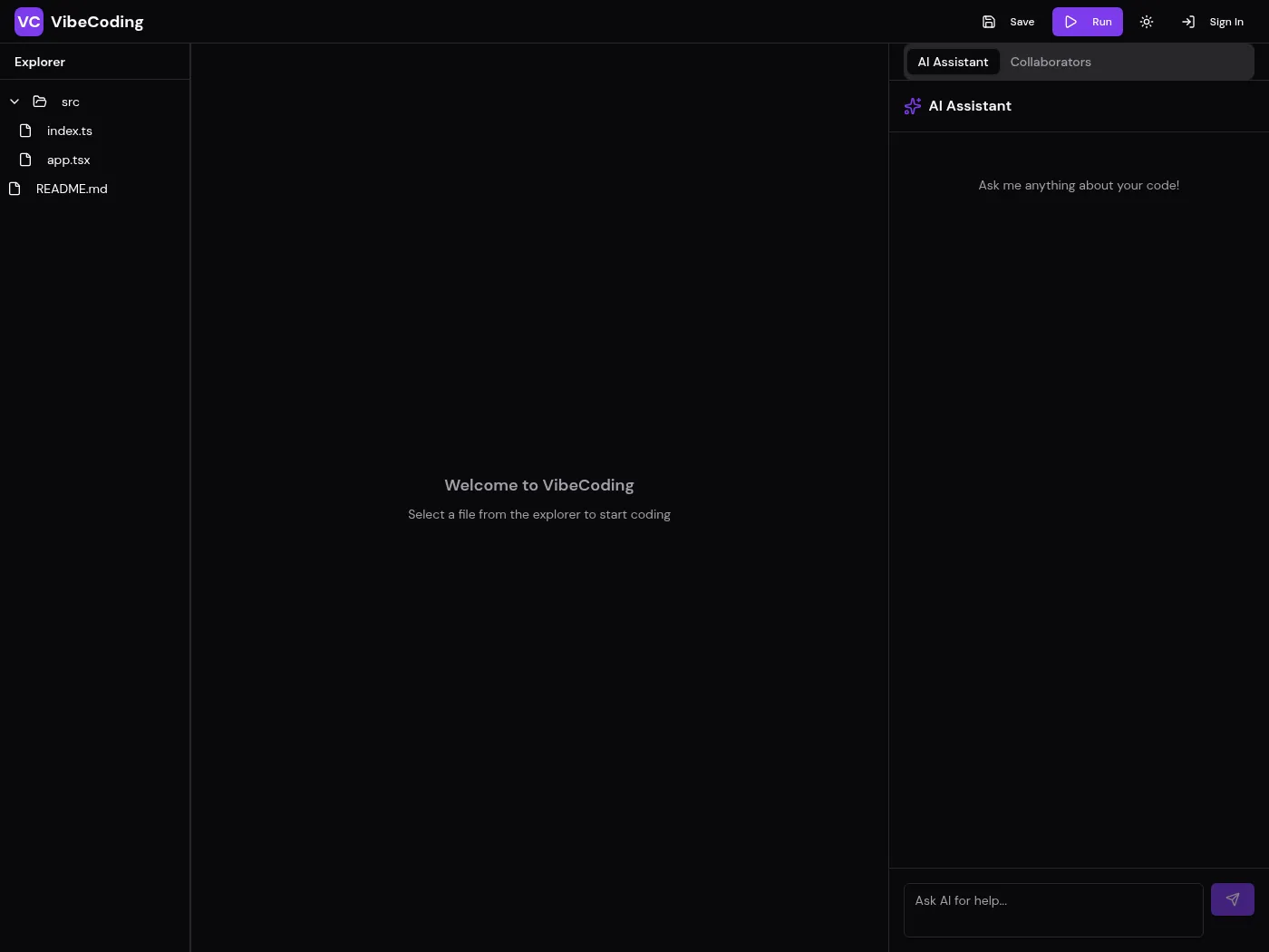 VibeCoding Collaborative Coding App