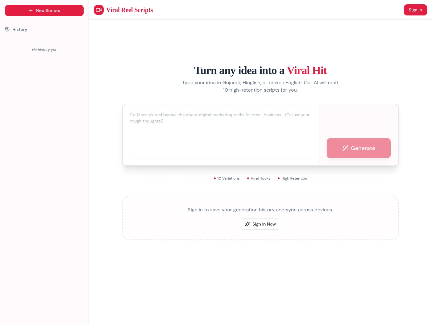 Viral Reels Script Pro