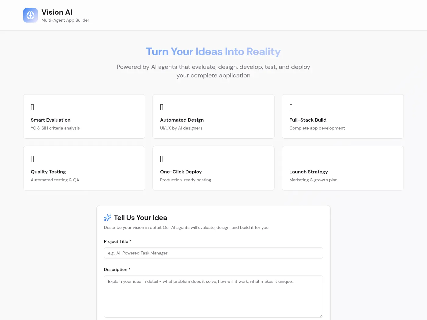Vision AI: Multi-Agent AI System for Automated App & Website Creation