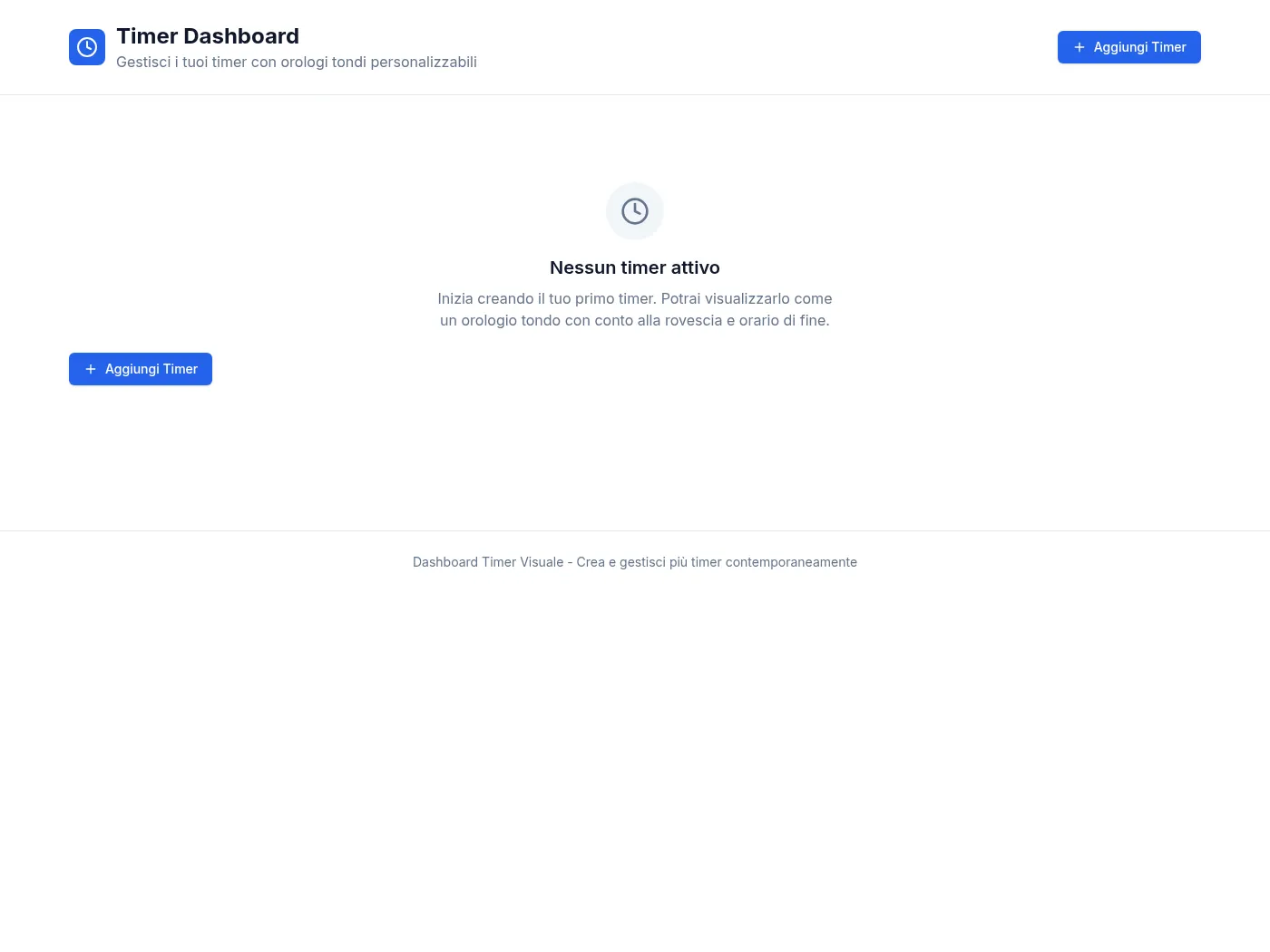 Visual Multi-Timer Clock Dashboard