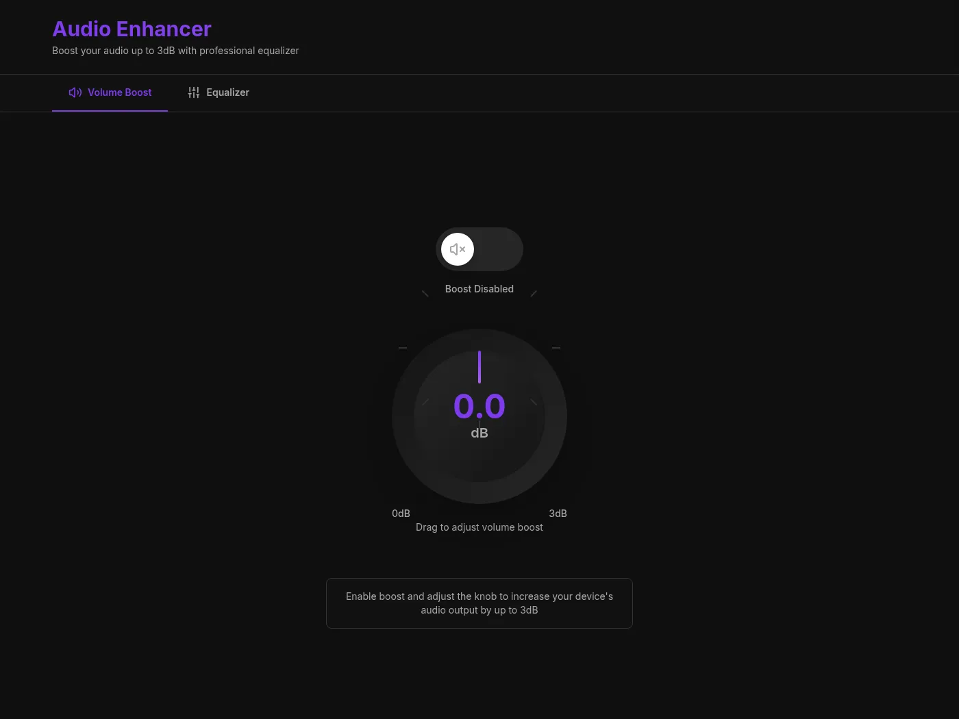 Volume Boost & Equalizer Audio Enhancer