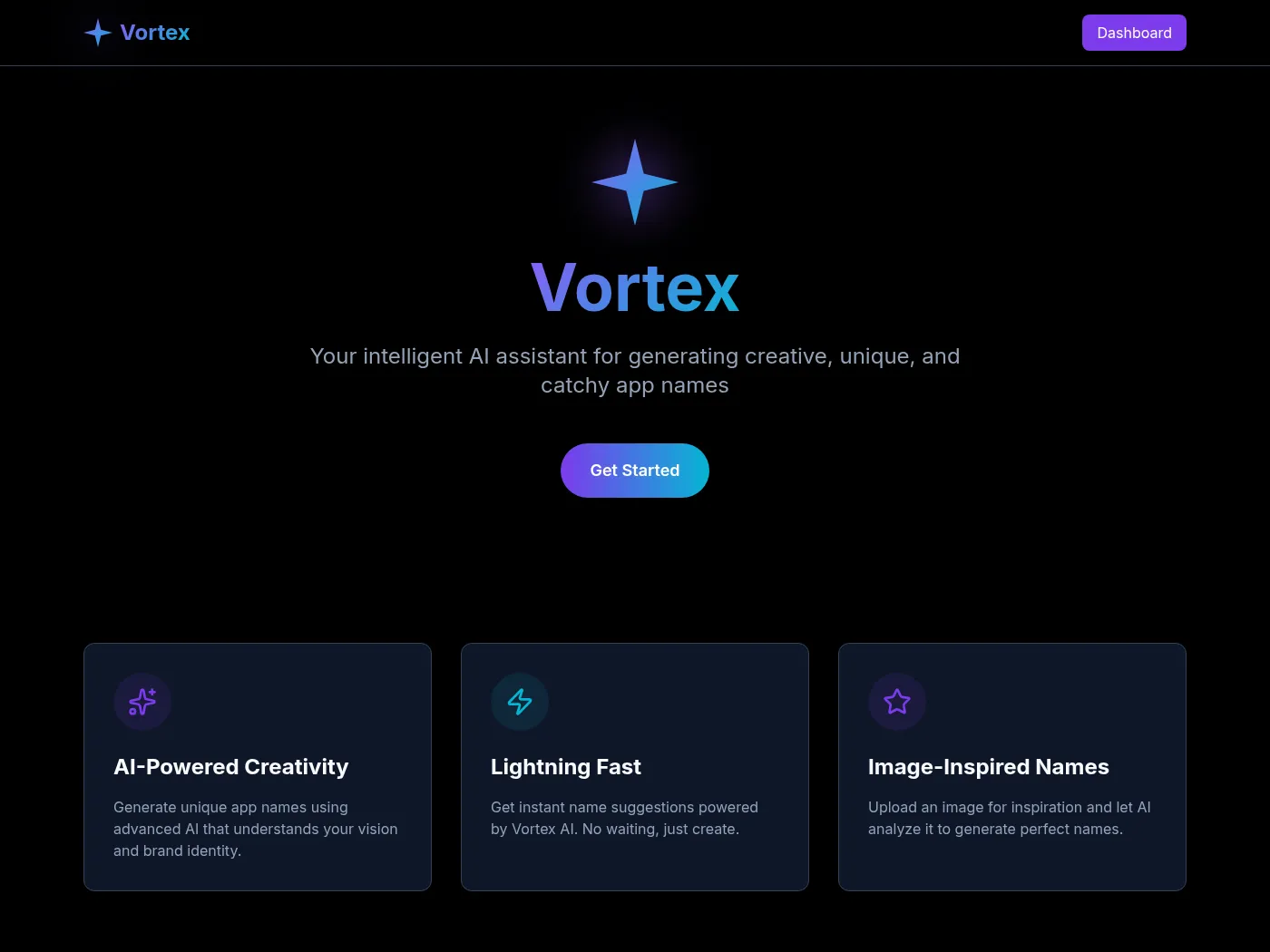 Vortex: Creative App Name Generator