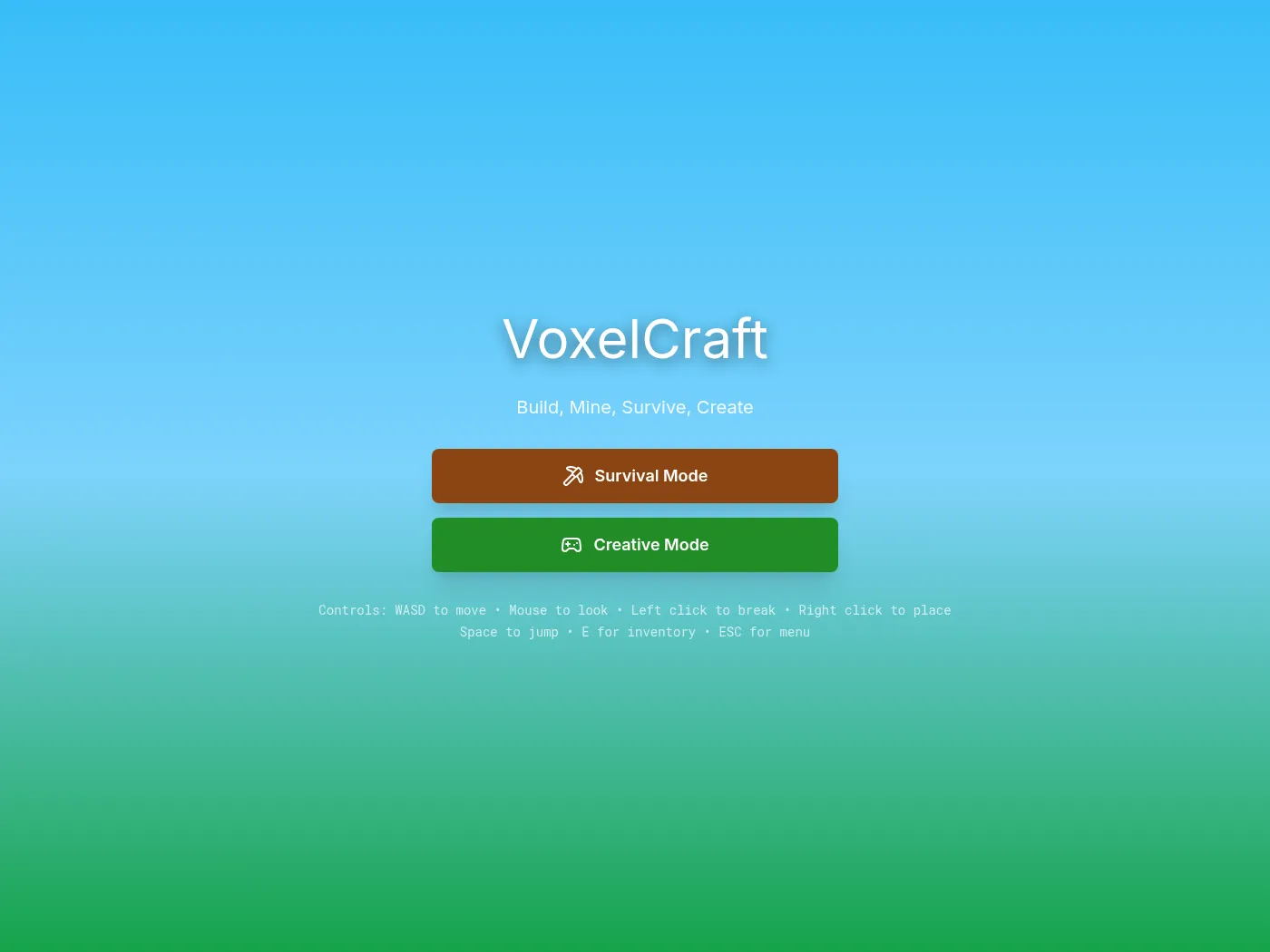 VoxelCraft: A Modular Open-World Block Building Game Inspired by Minecraft