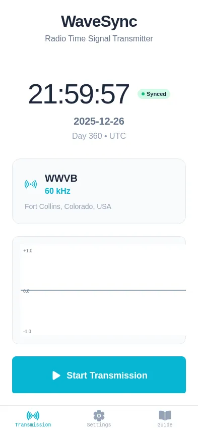 WaveSync Radio Time App