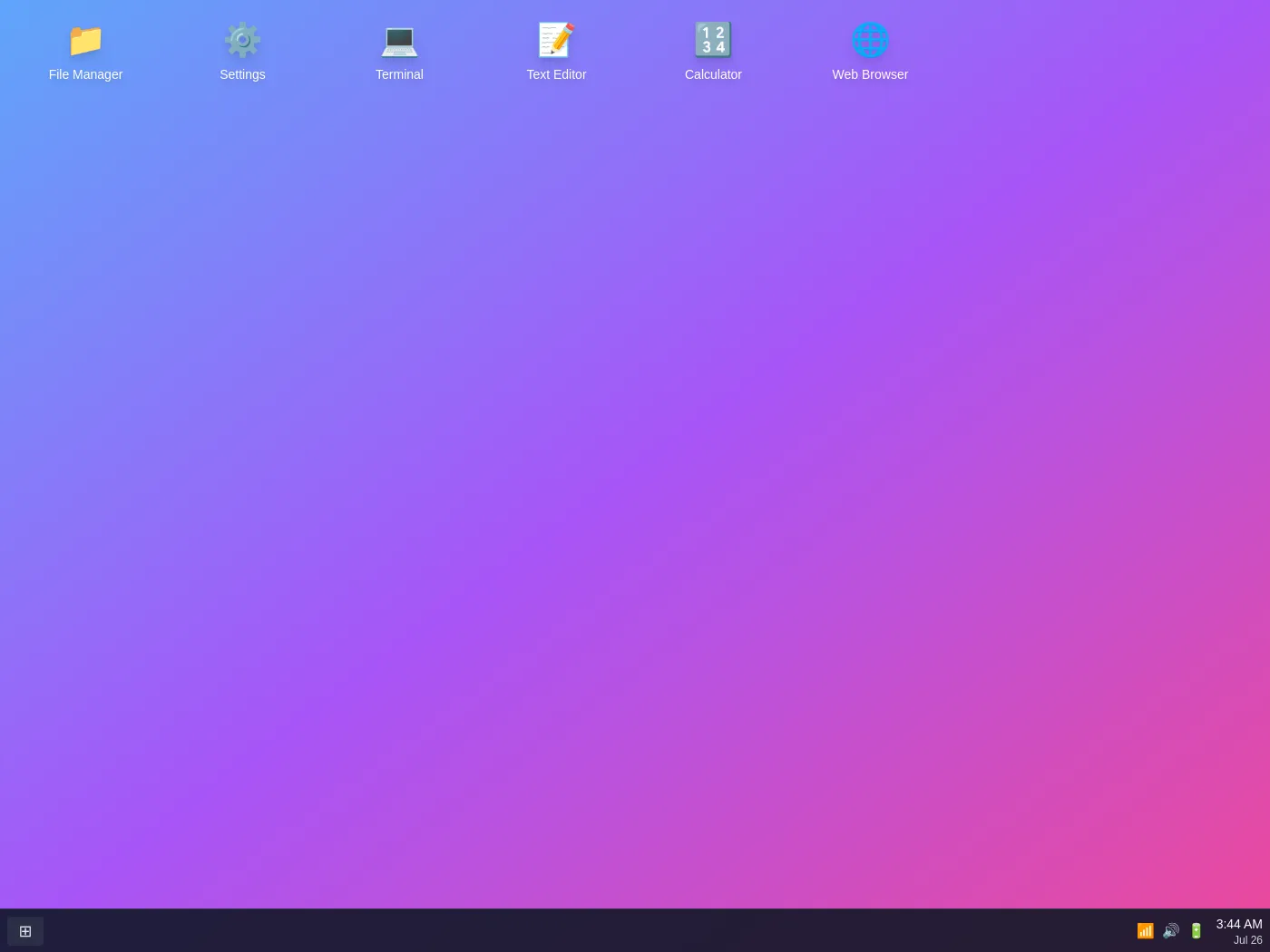 Web-Based Operating System with Functional Apps