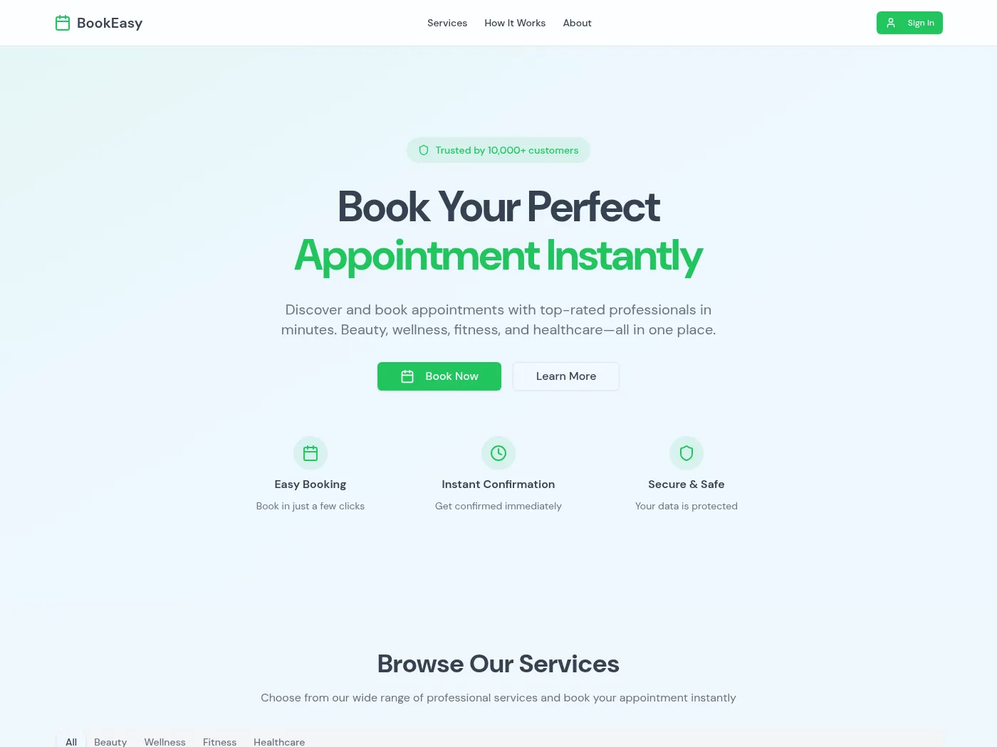 Web-Based Booking Platform