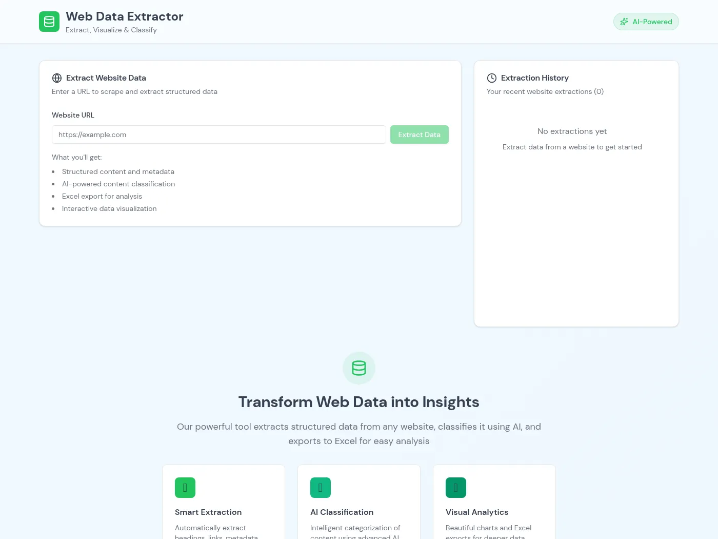 Web Data Extractor & Visualizer