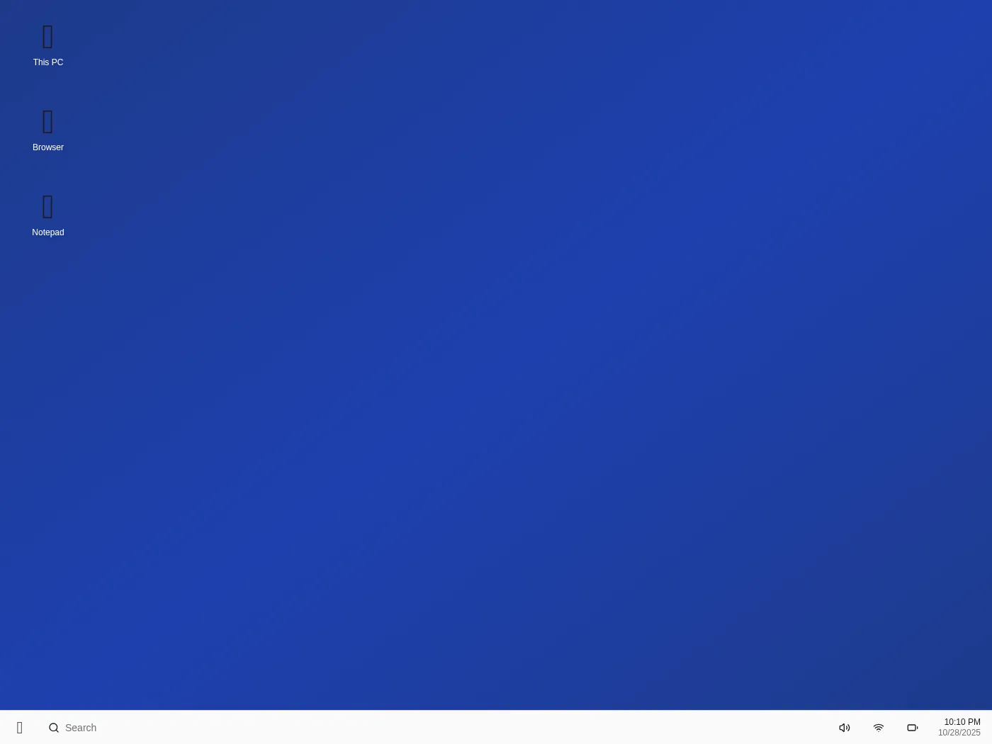 Custom Desktop-Style Operating System
