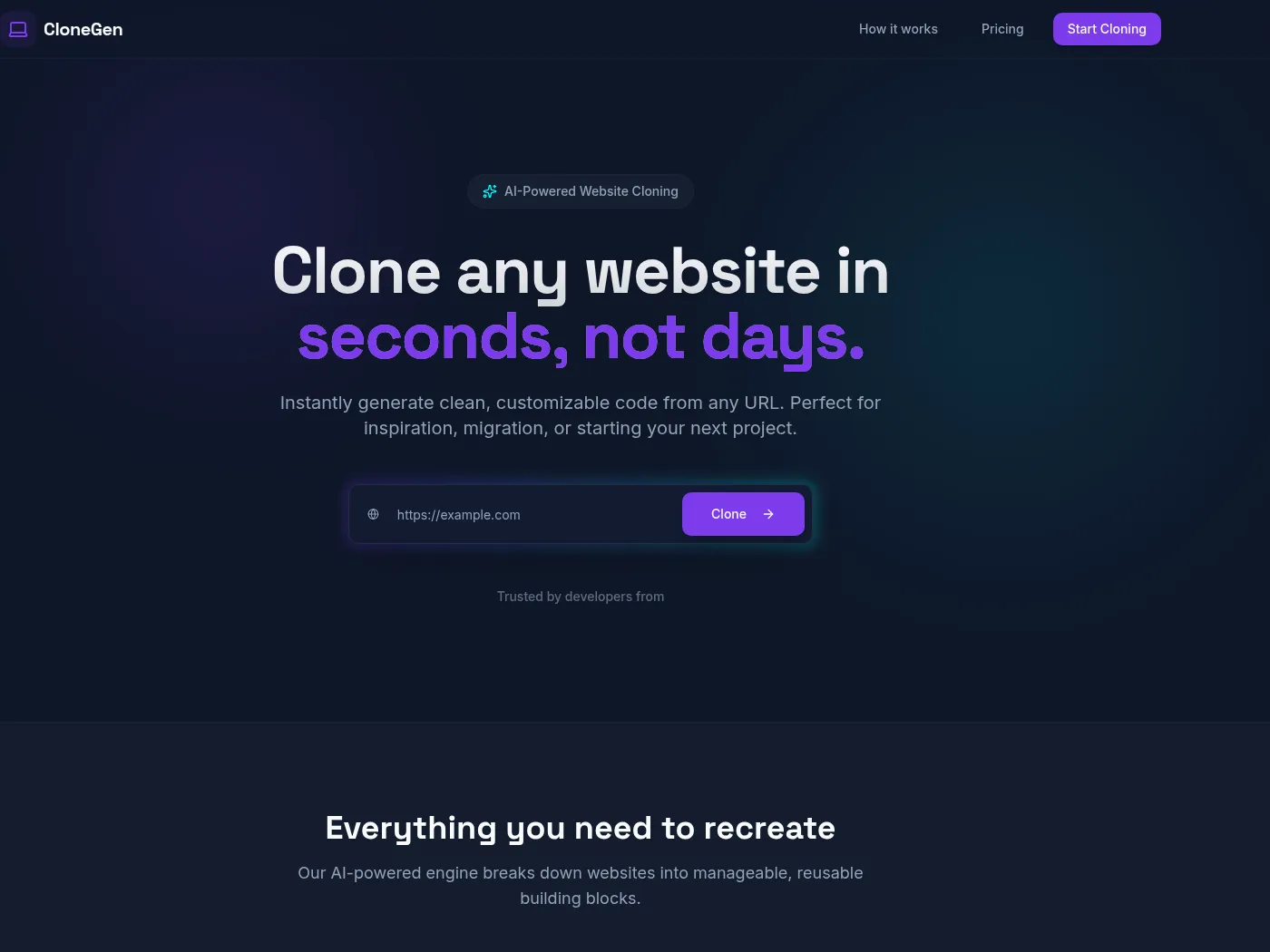 Website Clone Generator