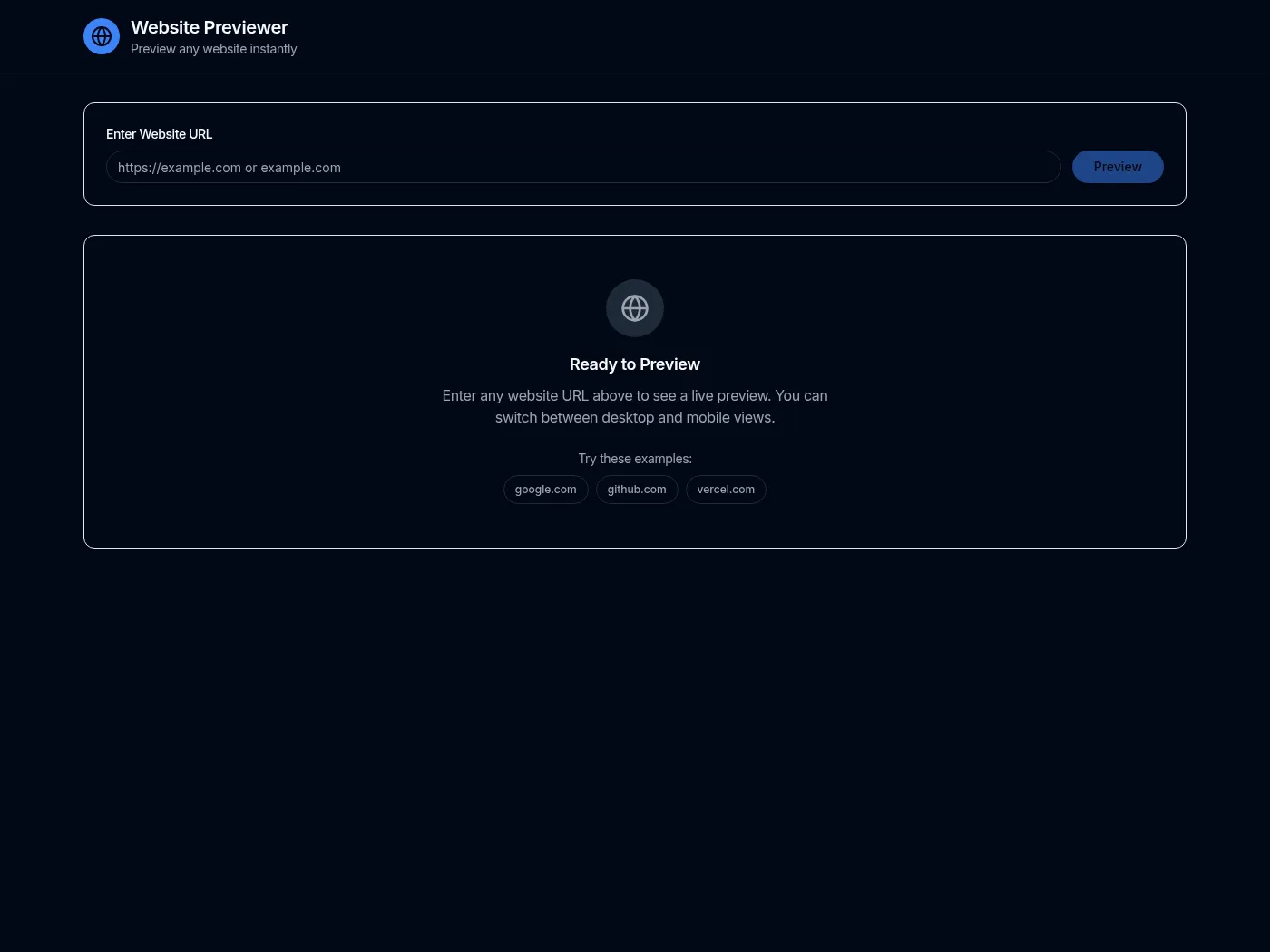 Website Previewer