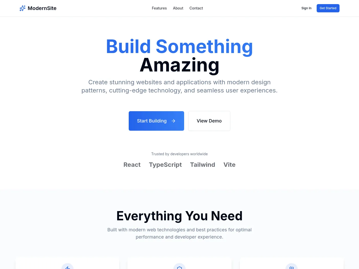 Website Starter Project
