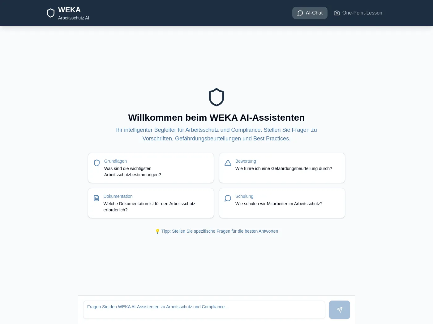 Weka AI Chatbot Clone