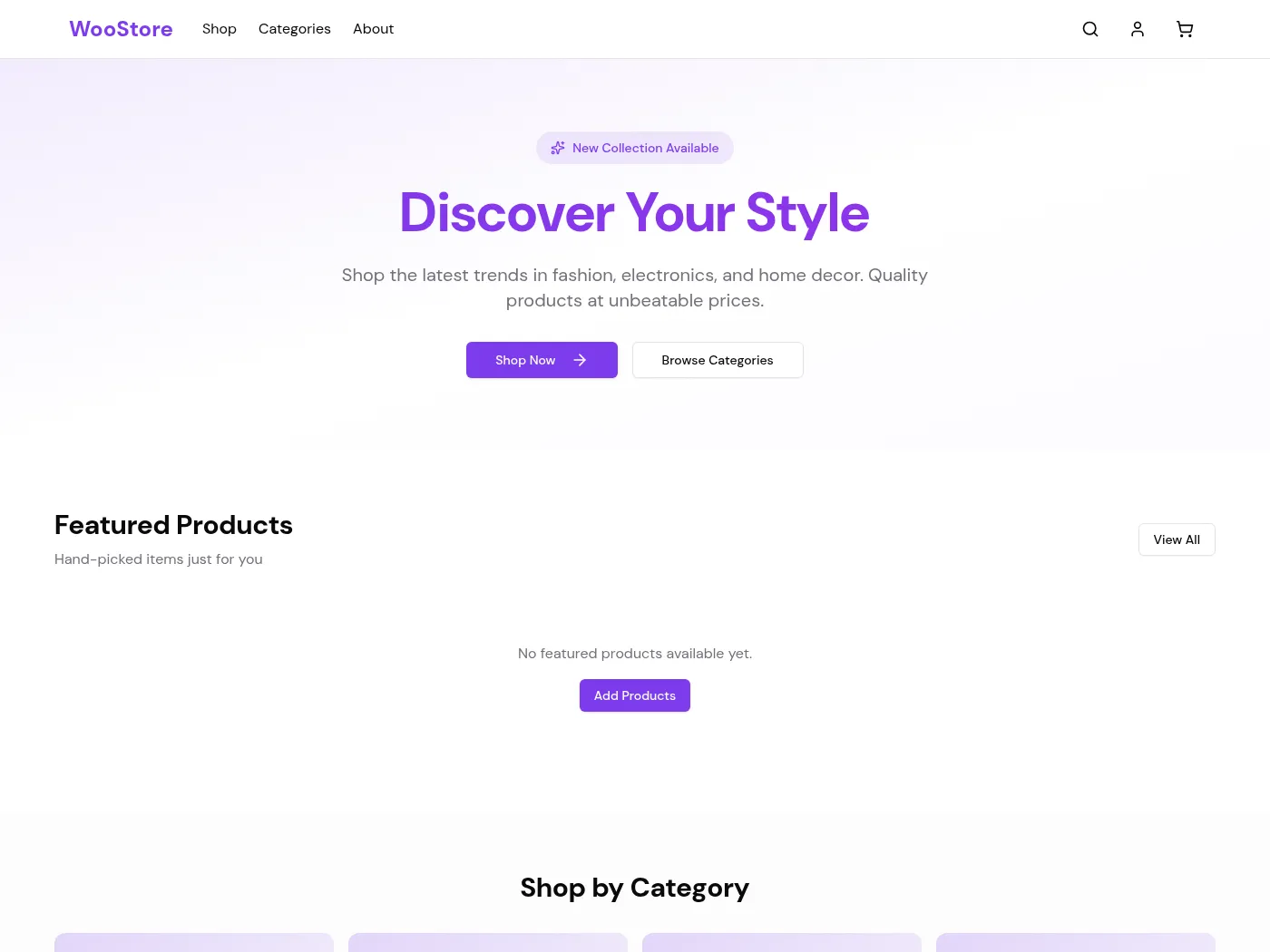 Custom WooCommerce Clone with Full PHP Backend Support