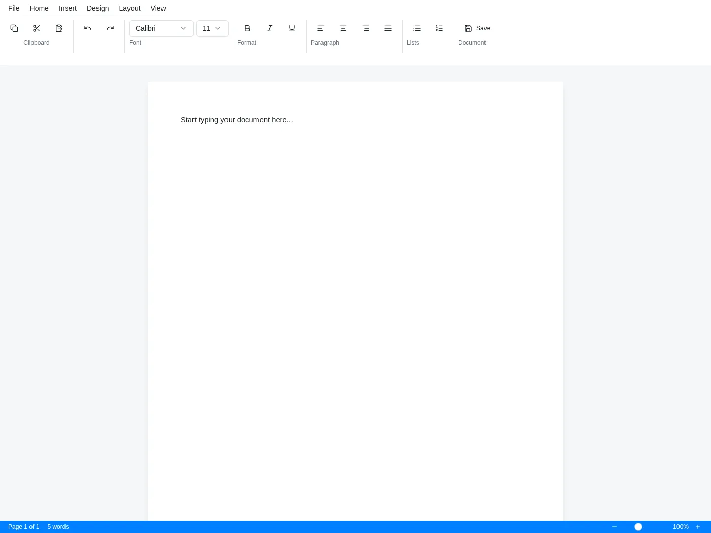 Word Editor Clone