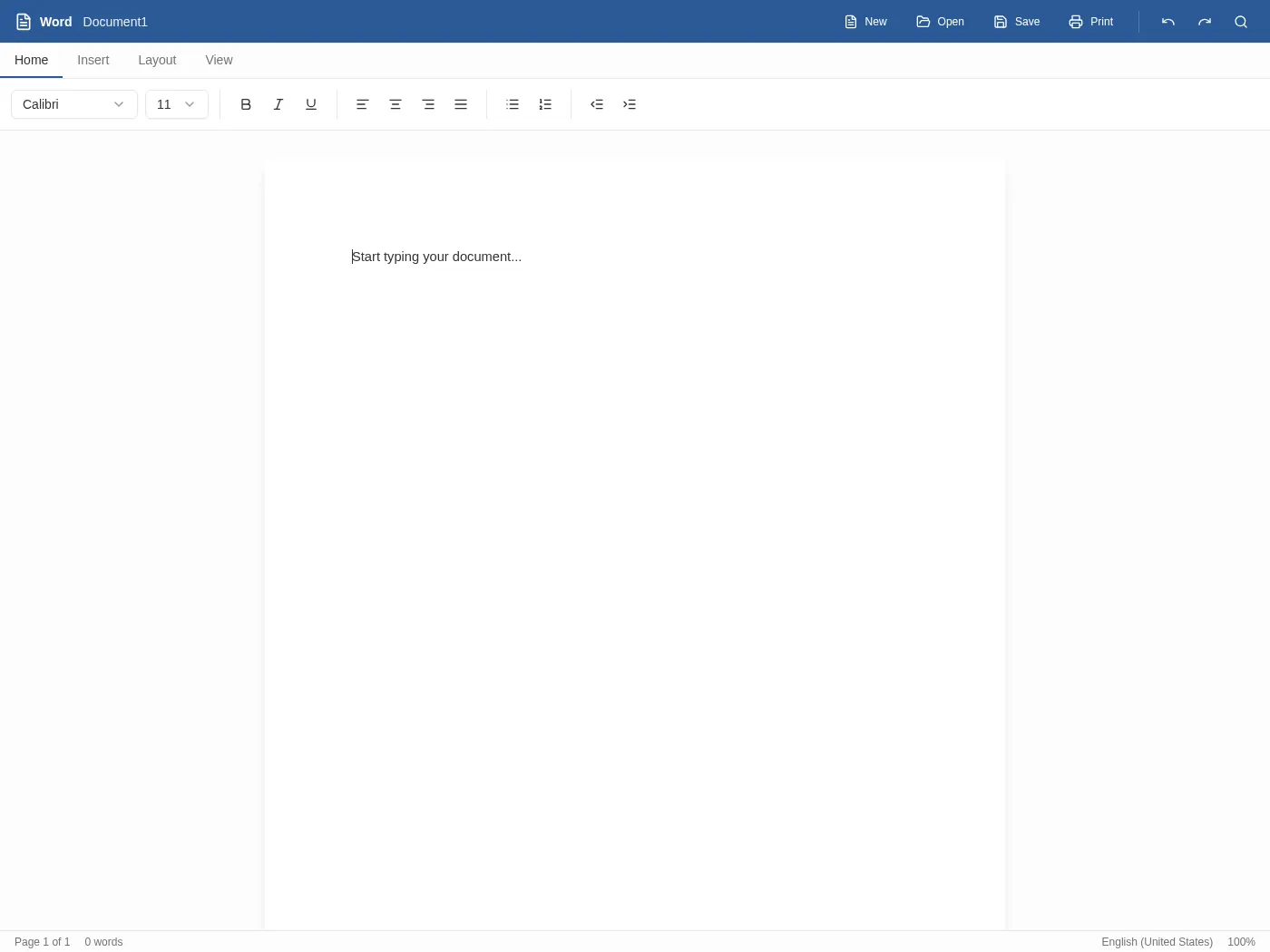 Word Editor Clone