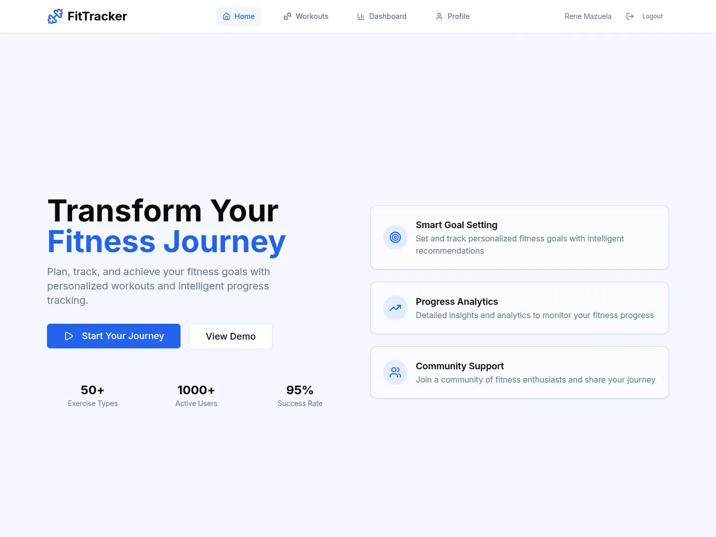 Workout Website