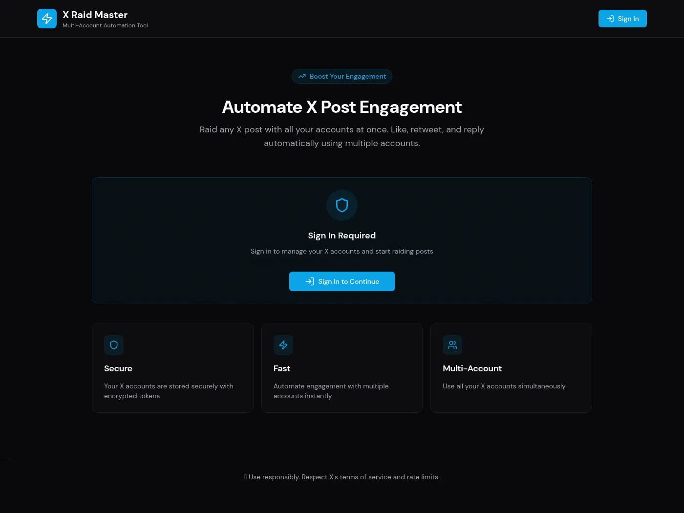 X Post Raiding Automation App