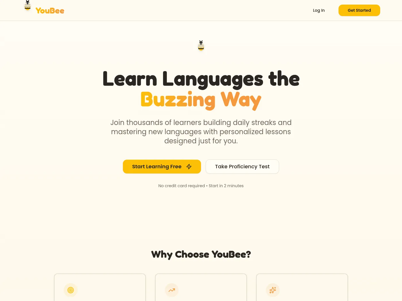 YouBee Language Learning Platform