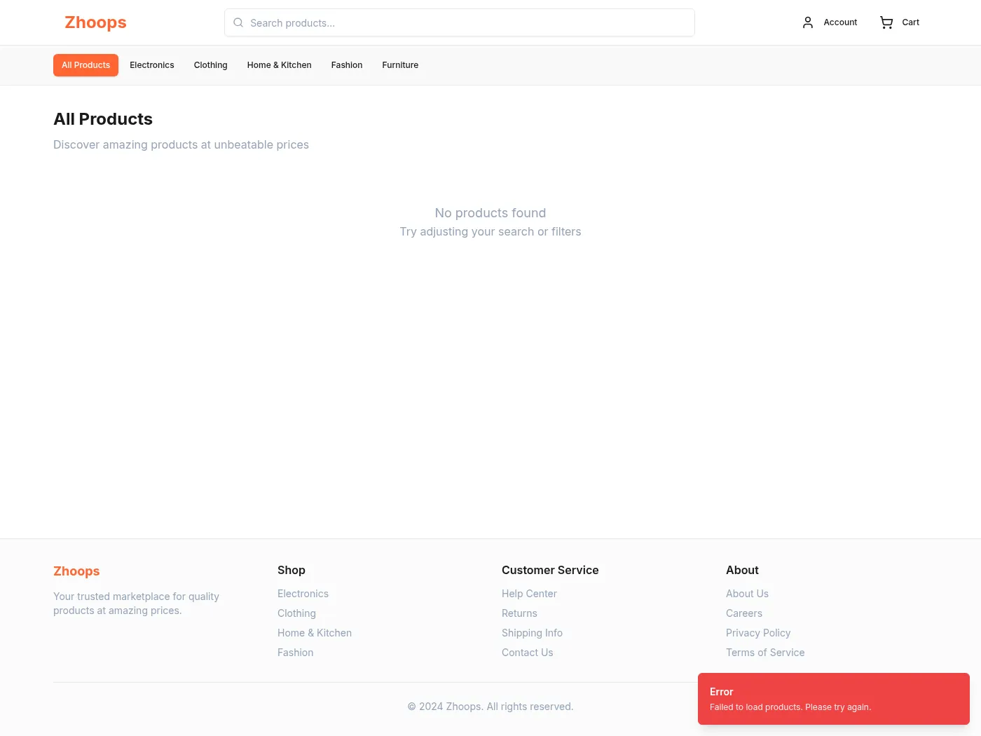 Zhoops: Next-Gen E-Commerce Marketplace