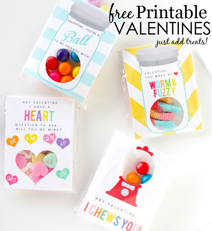 Valentine's Day Class Treats with Free Printables - Project Nursery