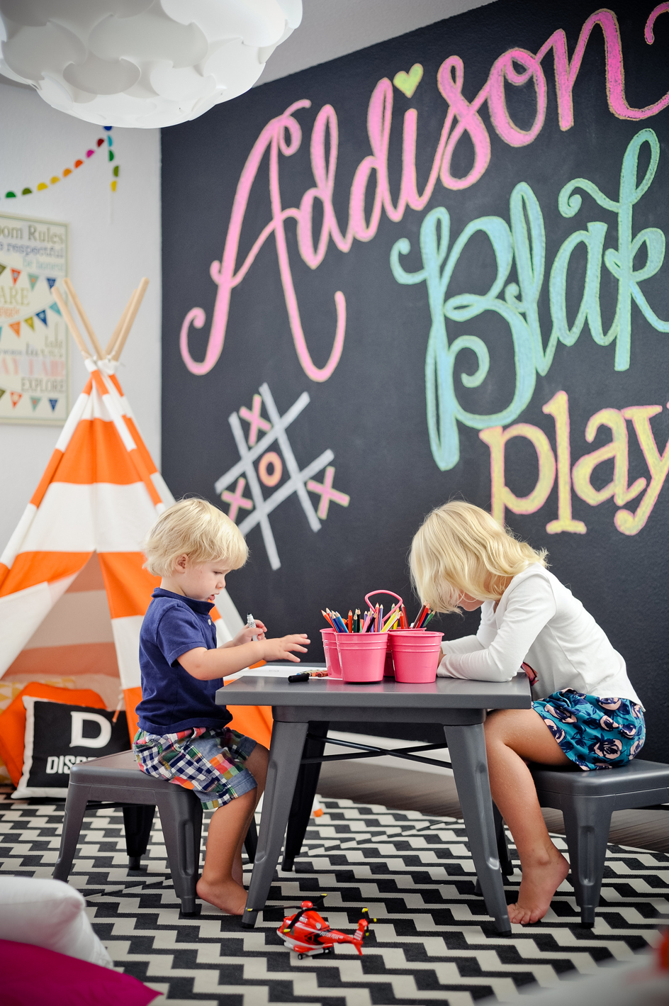 Design Reveal: Colorful Playroom - Project Nursery