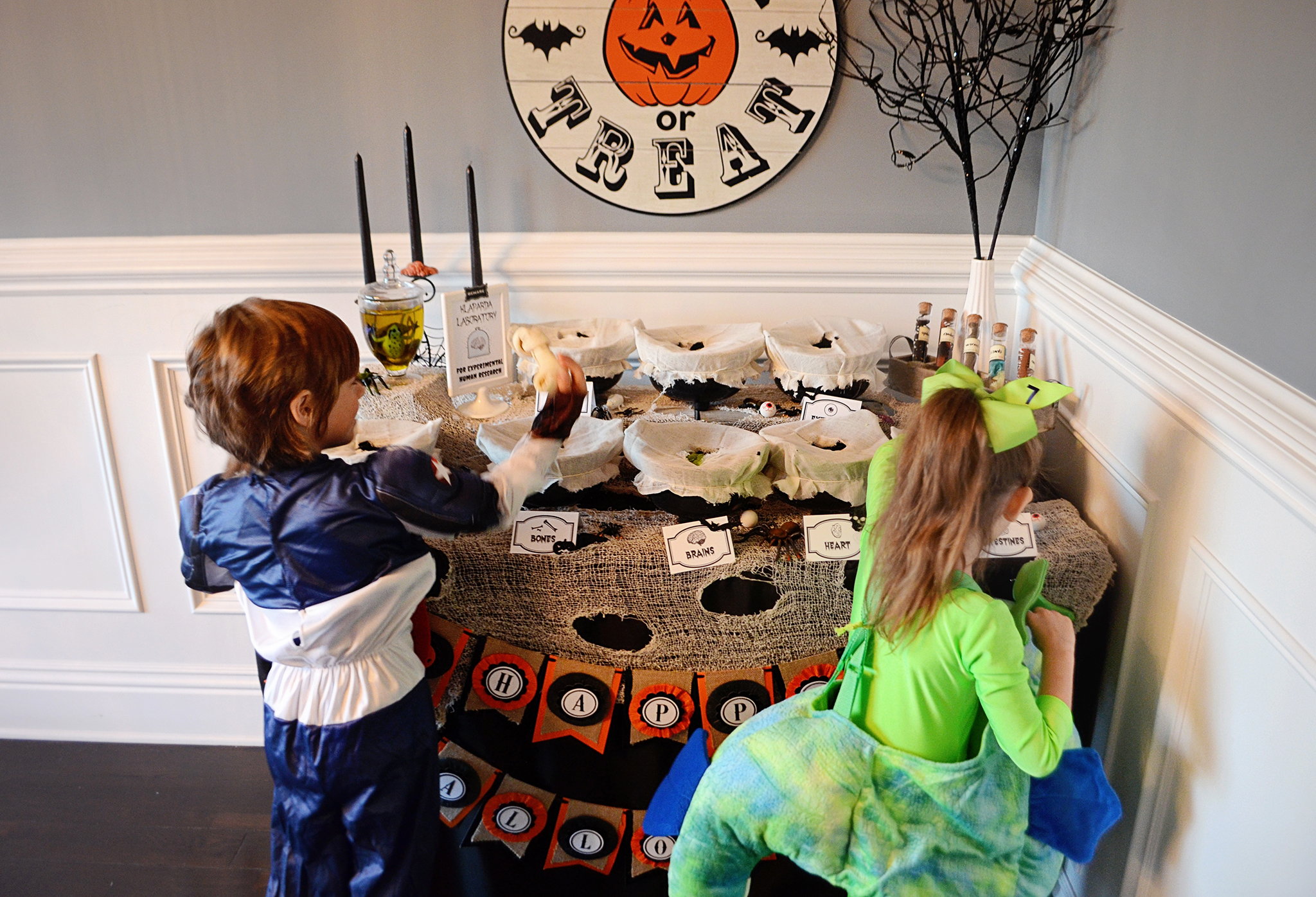 How to Create a Halloween Touch and Feel Table! - Project Nursery