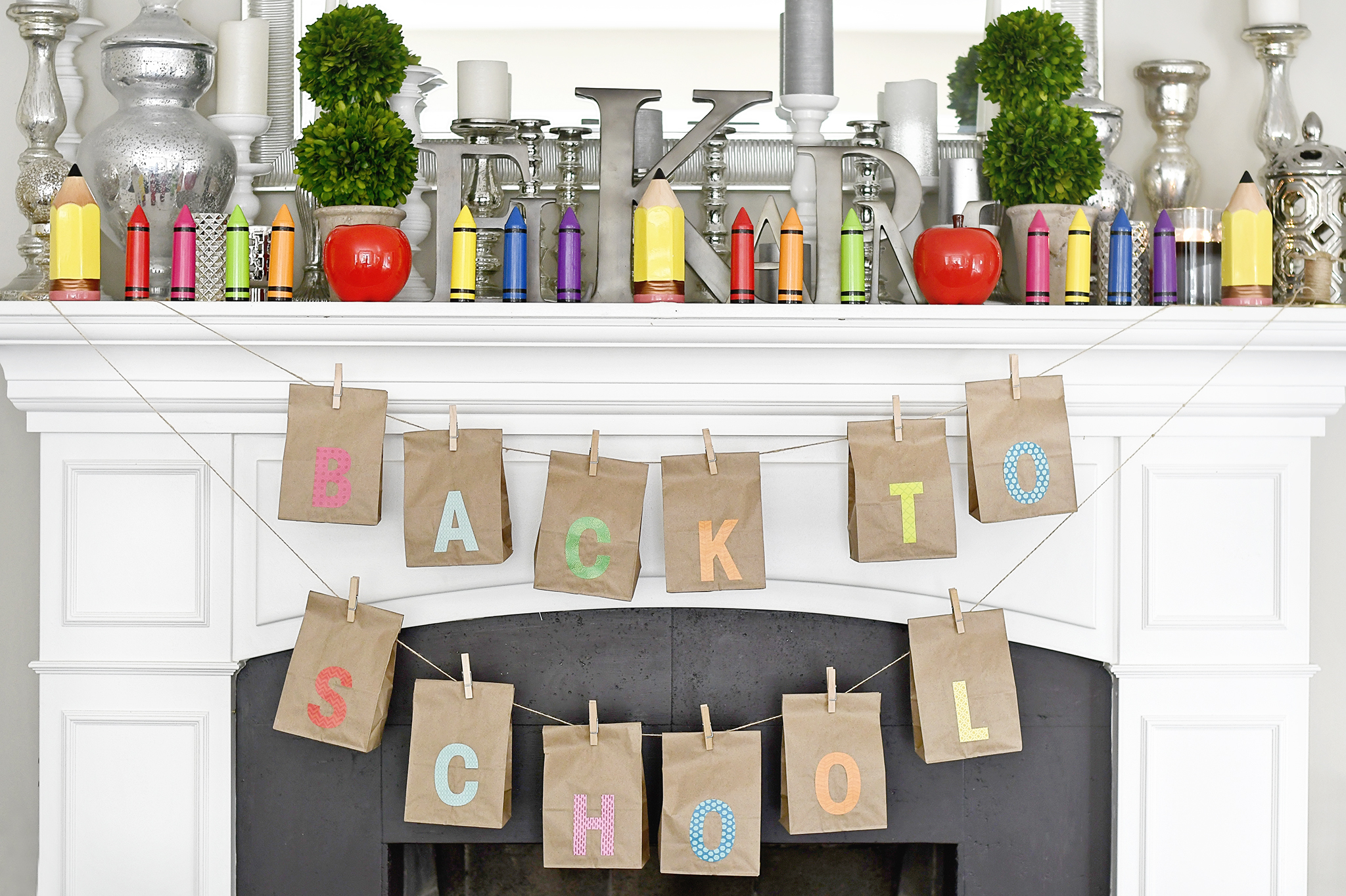 Back to School DIY Brown Bag Banner - Project Nursery
