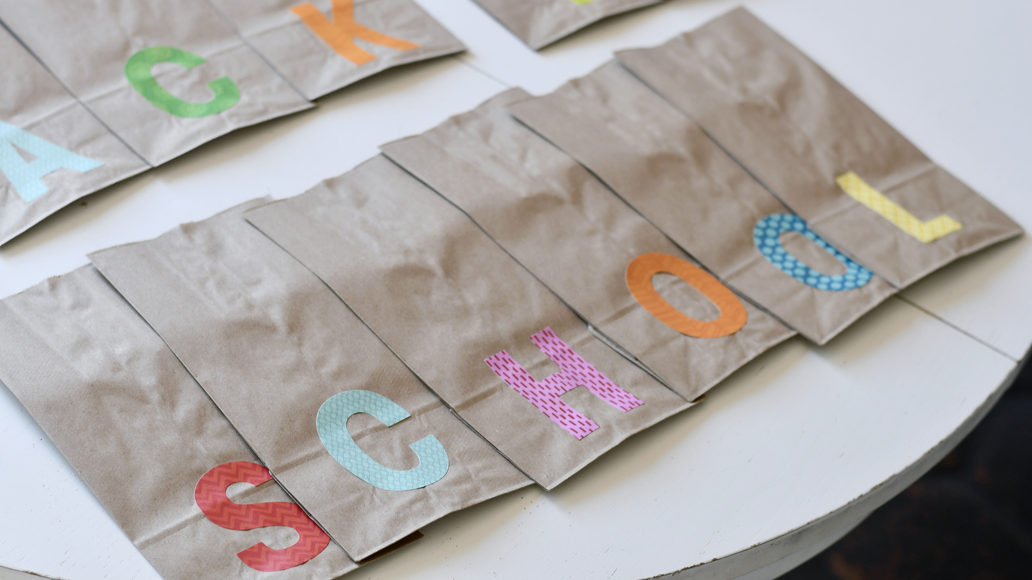 Back to School DIY Brown Bag Banner - Project Nursery