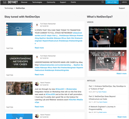New NetDevOps Home on DevNet Brings Resources and Community Together ... New NetDevOps Home on DevNet Brings Resources and Community Together ...