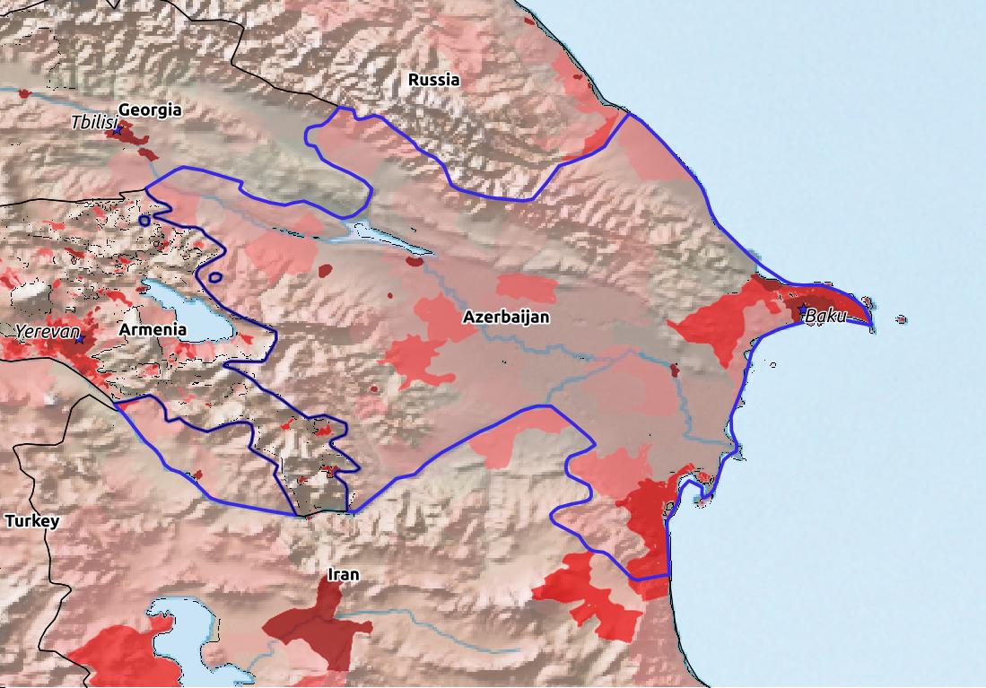 Azeri People Map